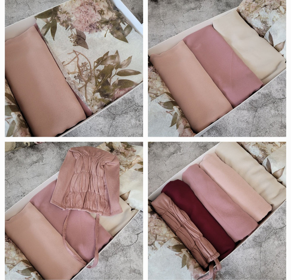 Chiffon Hijab Box Gift Set – Kay collection